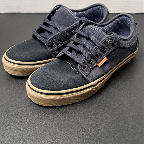 Vans | Shoes | Vans Pro Chukka Low Blue Suede Canvas Ultracush Skate ...